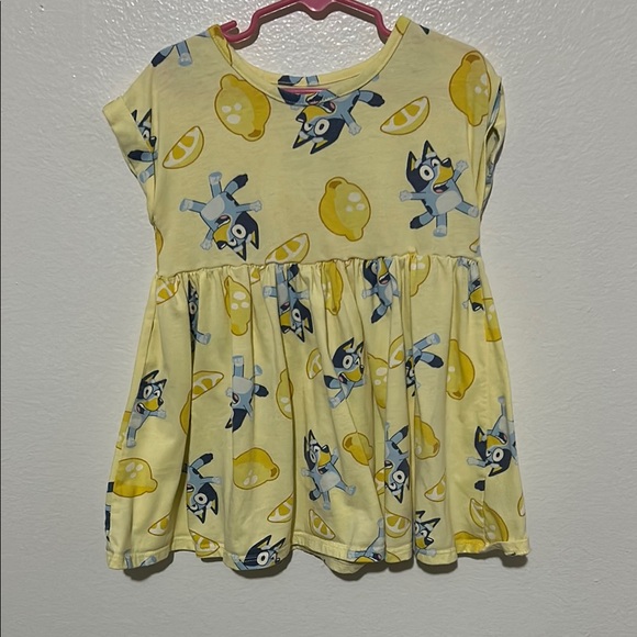 Bluey | Dresses | Yellow Bluey Ruffled Sundress With Flutter Cap ...